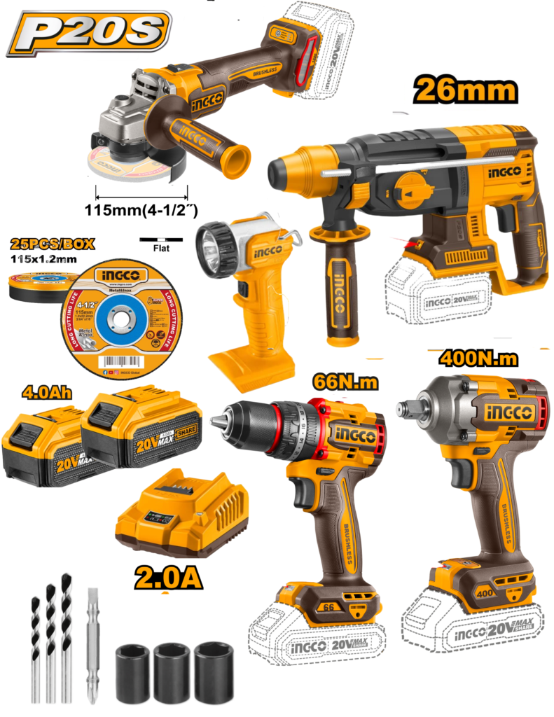 20V 5 In 1 Industrial Combo Kit Ckli2059 – ithemba marketing solutions ...